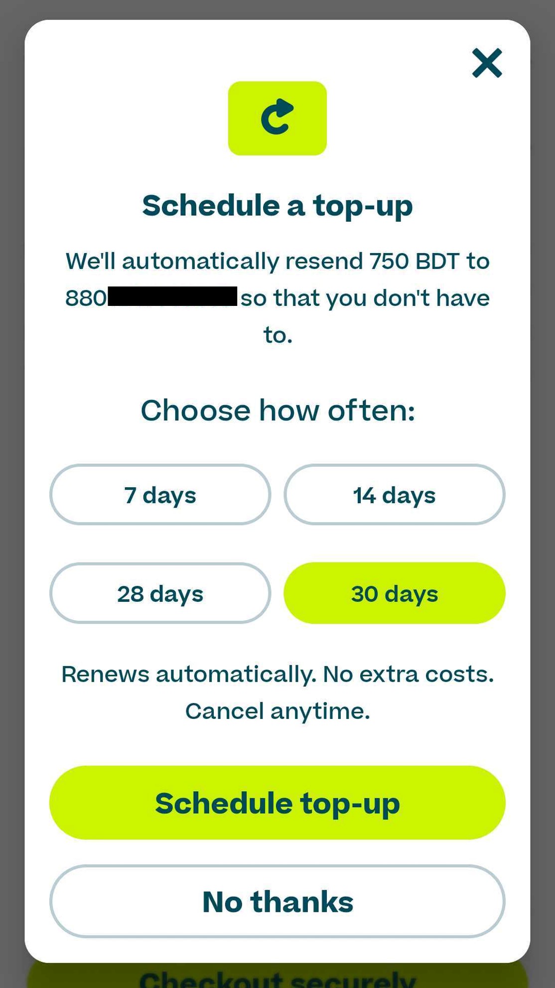 How to activate an auto top-up? – DingAppSupport